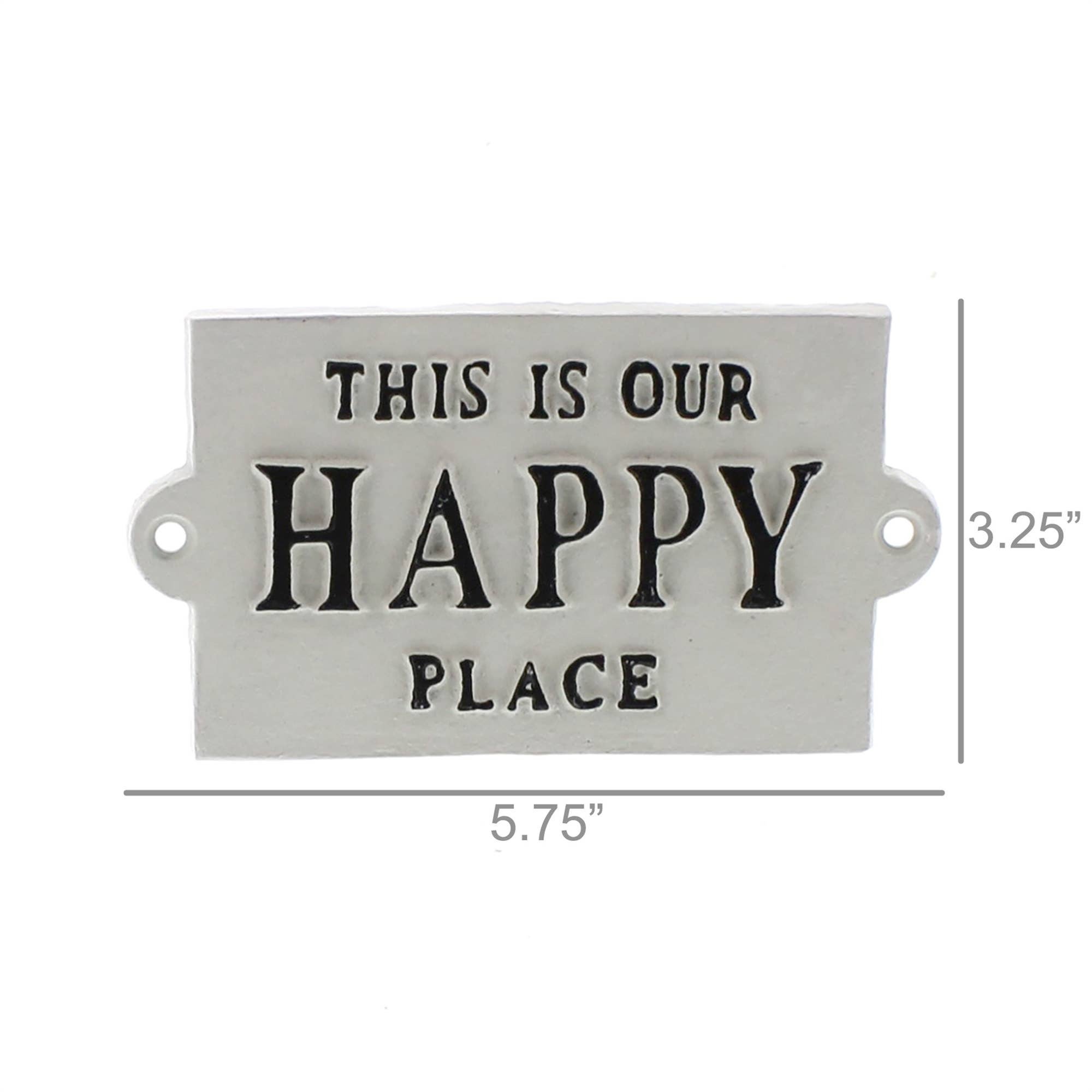 HomArt - Cast Iron Sign - Happy Place - Happy Place | Modern Homestead ...